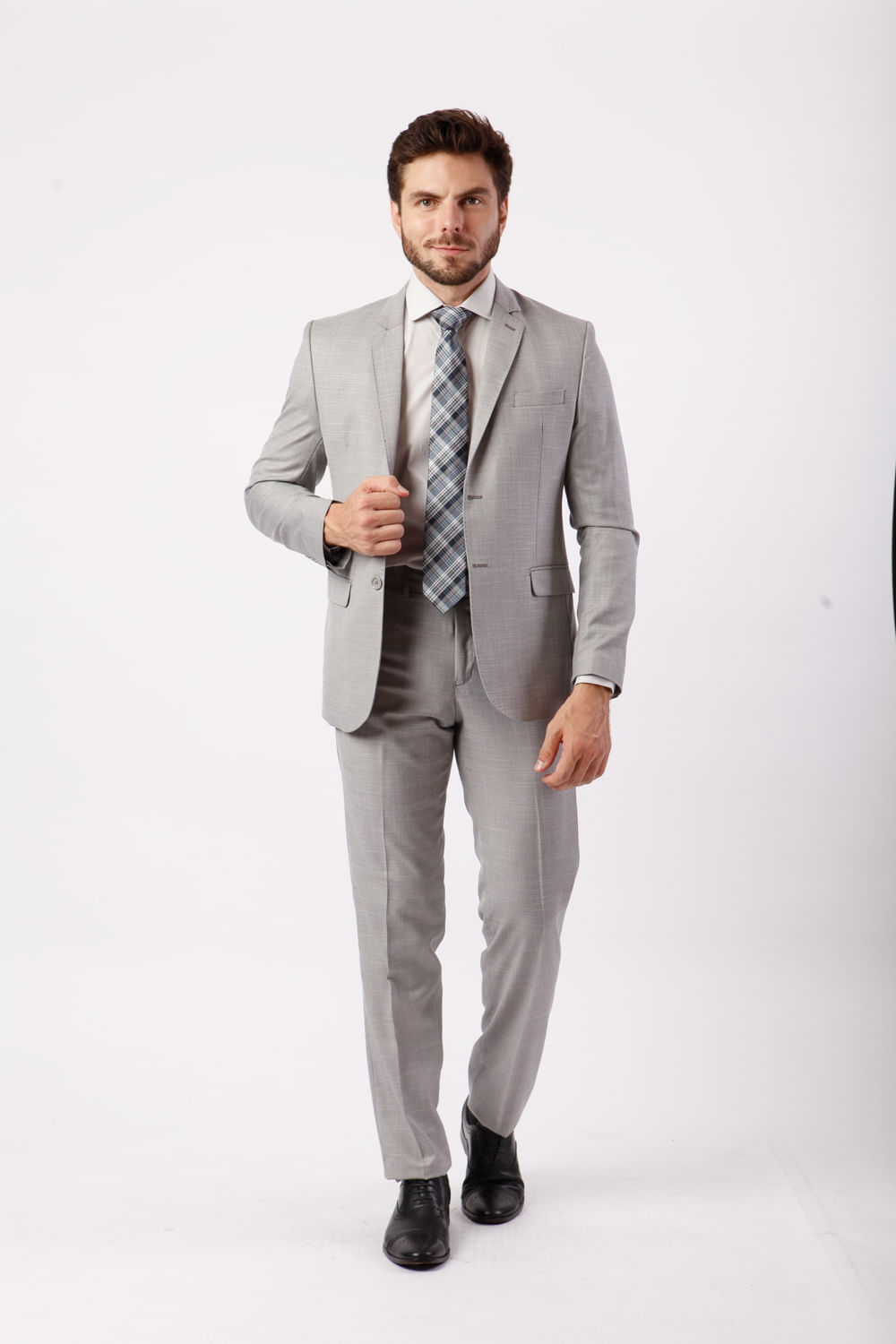 Terno Poliviscose Melange Caqui - Camelo